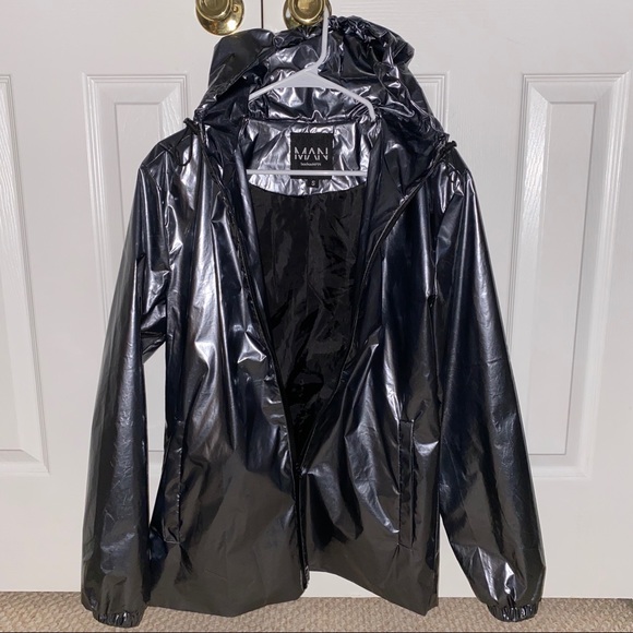 Boohoo | Jackets & Coats | High Shine Hood Jacket | Poshmark